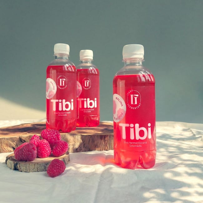 Tibi Malina Fermentovaná probiotická limonáda