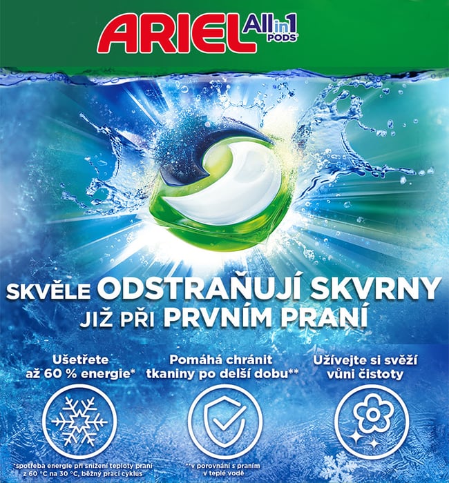 Ariel Allin1 Mountain Spring kapsle na praní