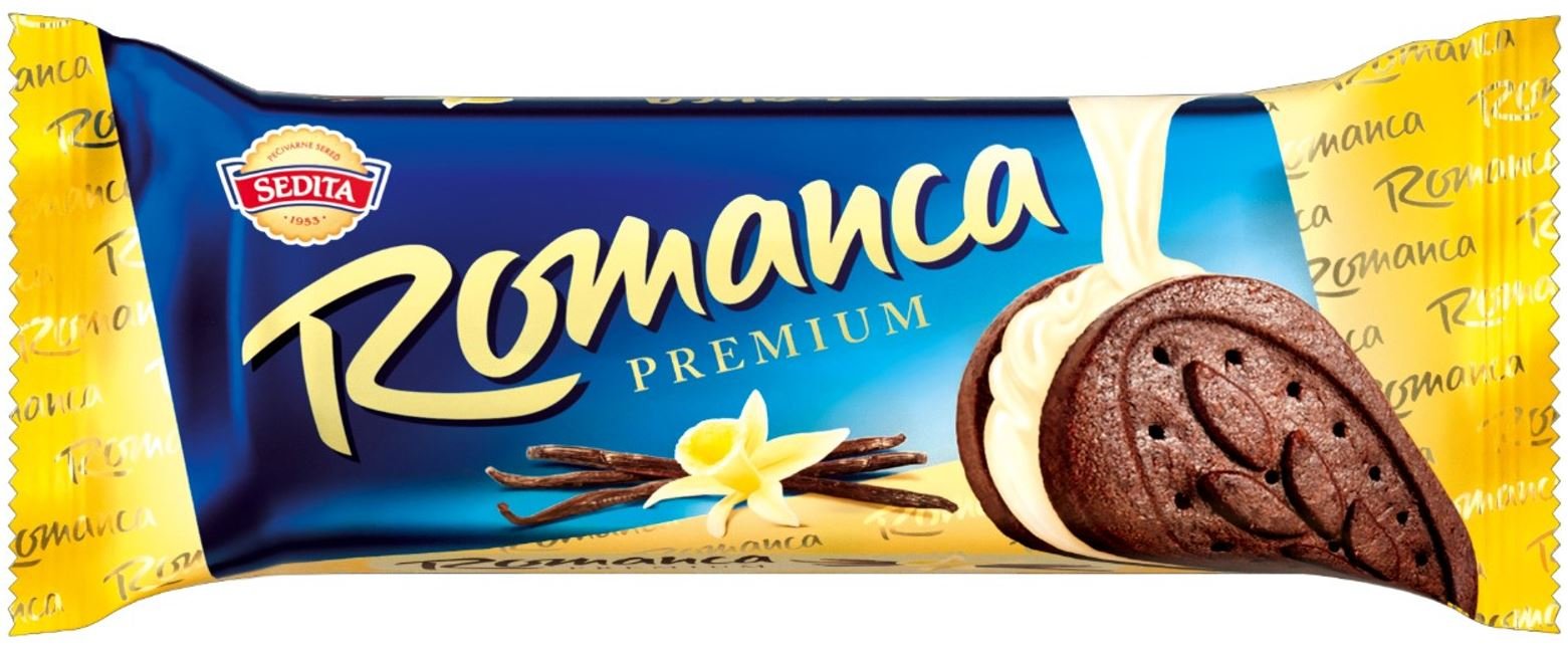 Sedita Romanca Premium Kakaové sušenky s čokoládou a s krémovou náplní ...