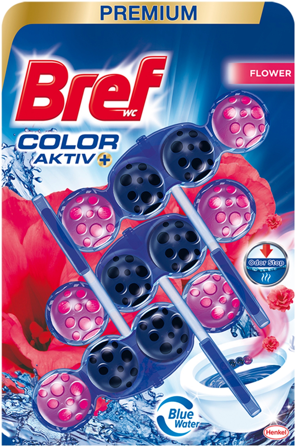 Bref Color Aktiv Flower WC blok