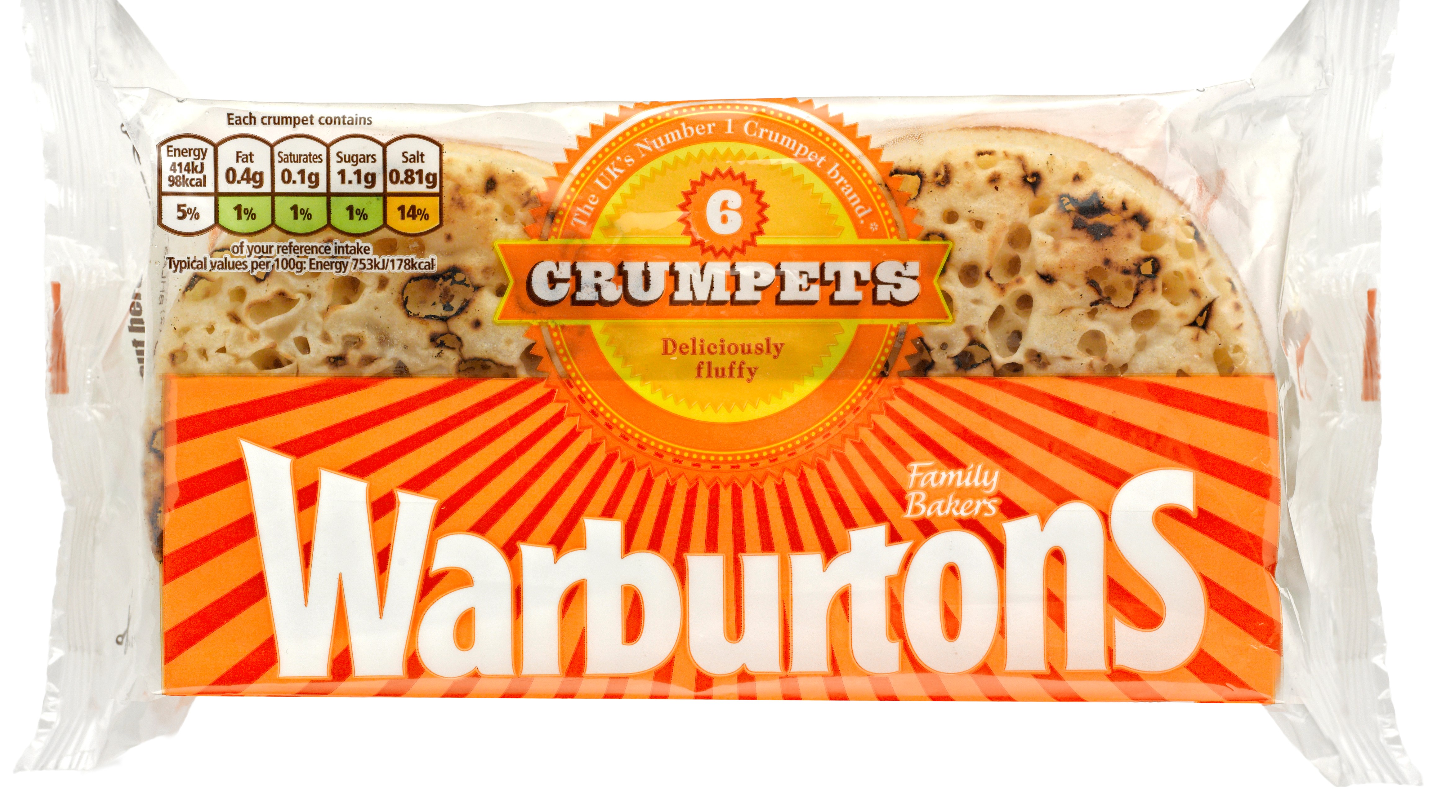 Warburtons Crumpets lívance 6 ks