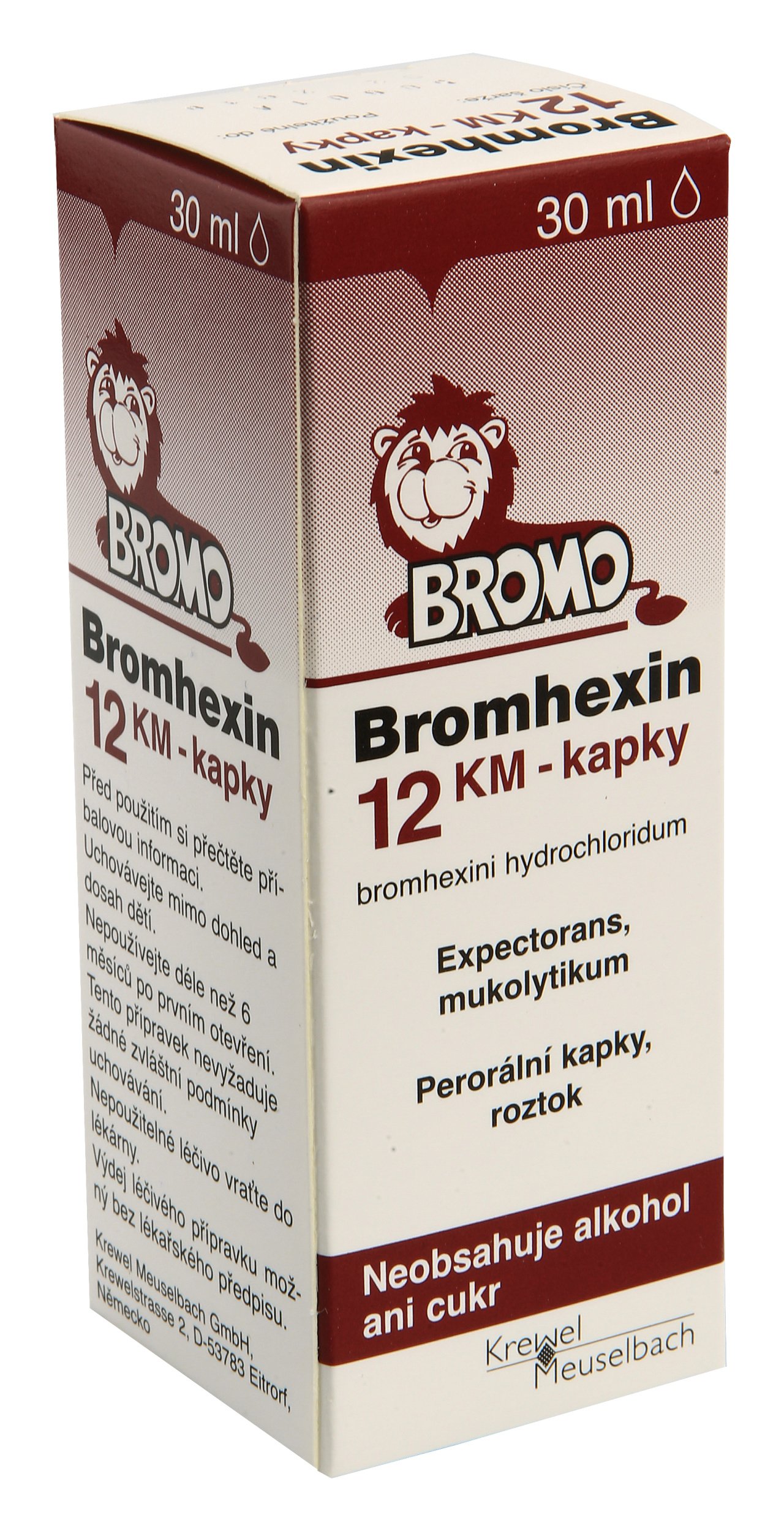 BROMHEXIN KM 12MG/ML Perorální kapky, roztok 30ML
