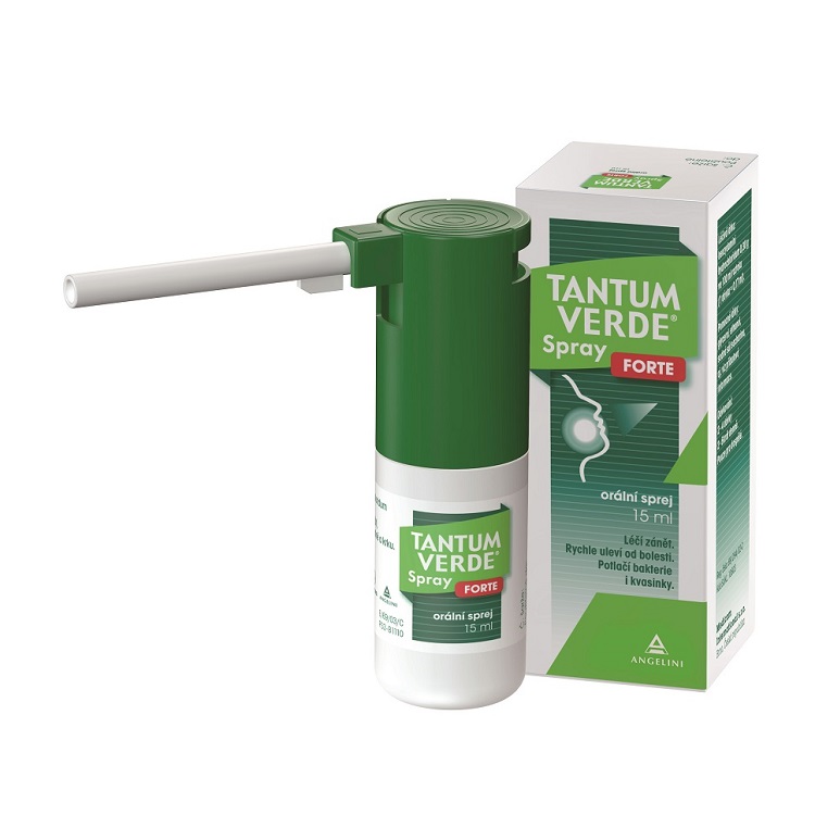 TANTUM VERDE SPRAY FORTE 3MG/ML Orální sprej, roztok 15ML