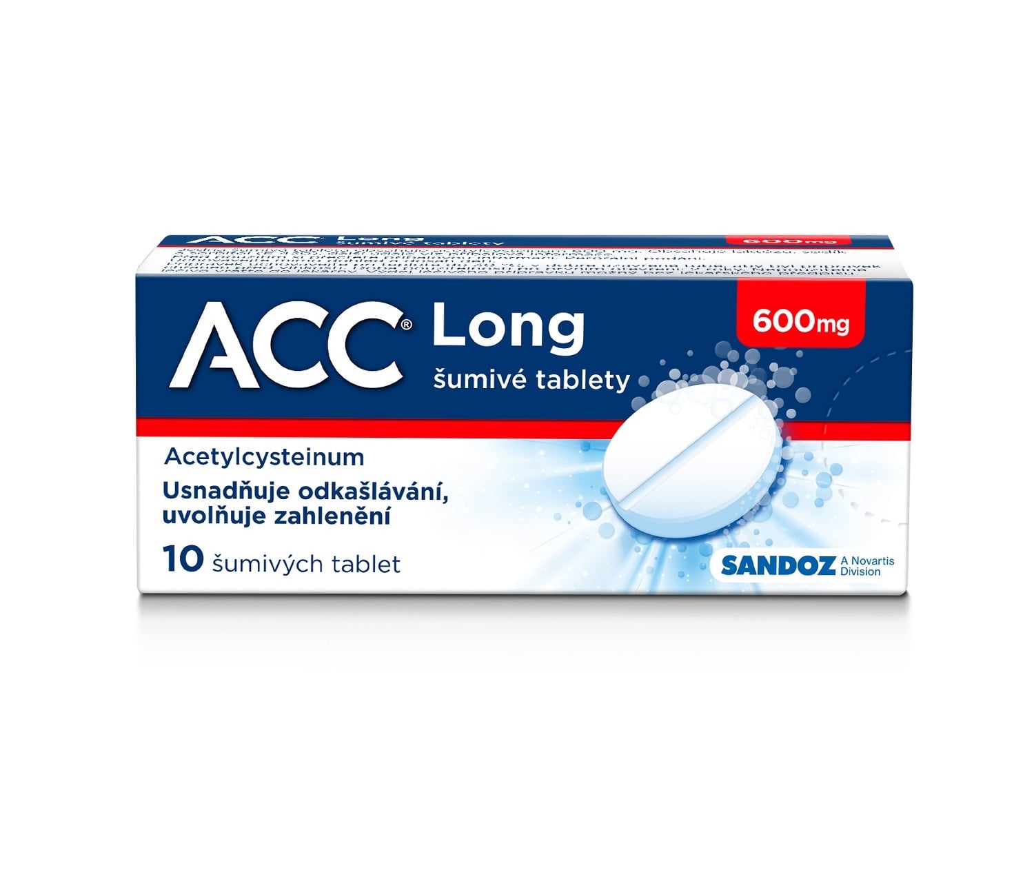 ACC LONG 600MG šumivá tableta 10