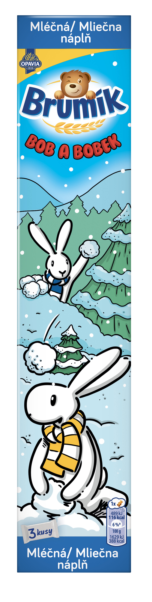 Opavia Brumík s mléčnou náplní