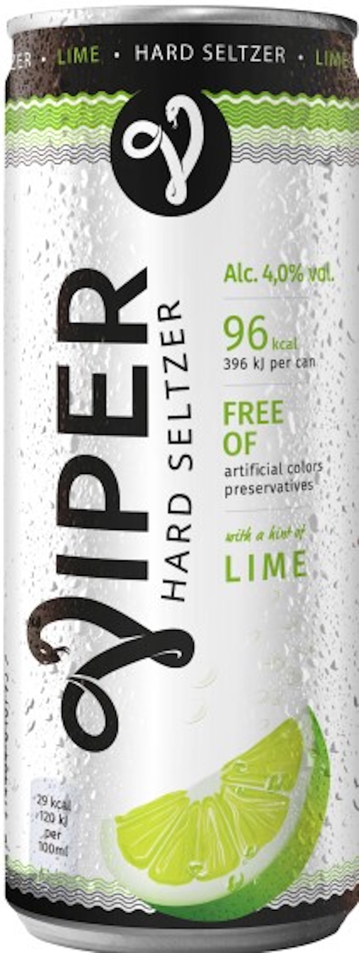 Viper Hard Seltzer alkoholický nápoj s příchutí limetky