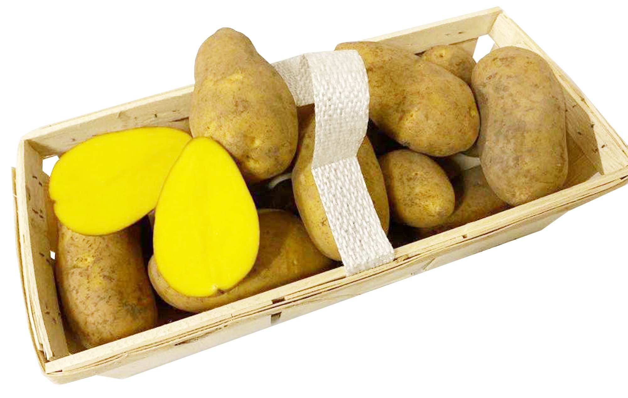 Farm potatoes unwashed (variety Marabel) - Jahodárna Vraňany, basket