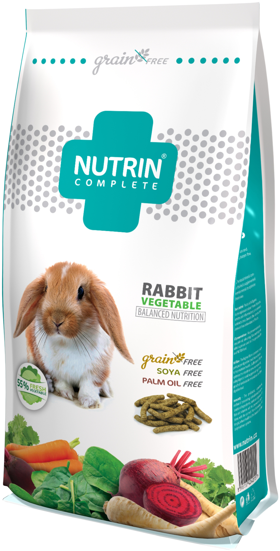 Nutrin Complete Grain free krmivo pro králíky – zeleninové