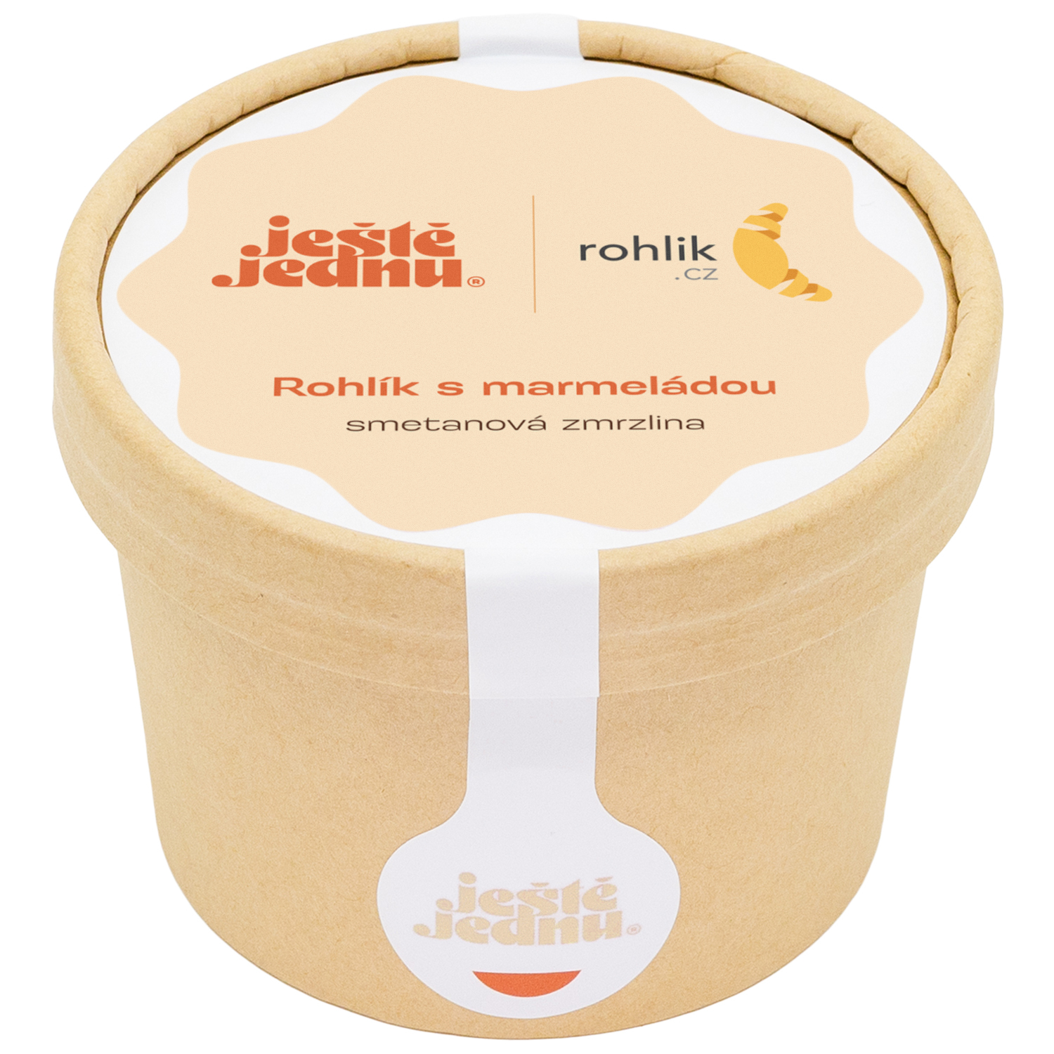 Rohlíkova zmrzlina Rohlík s marmeládou