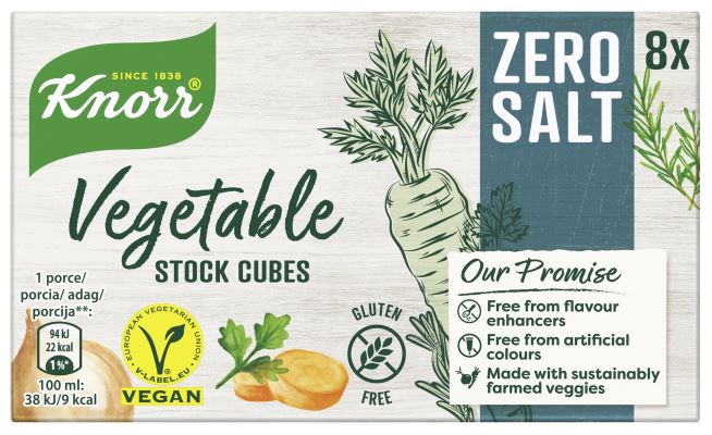 Knorr zero salt vegetable bouillon