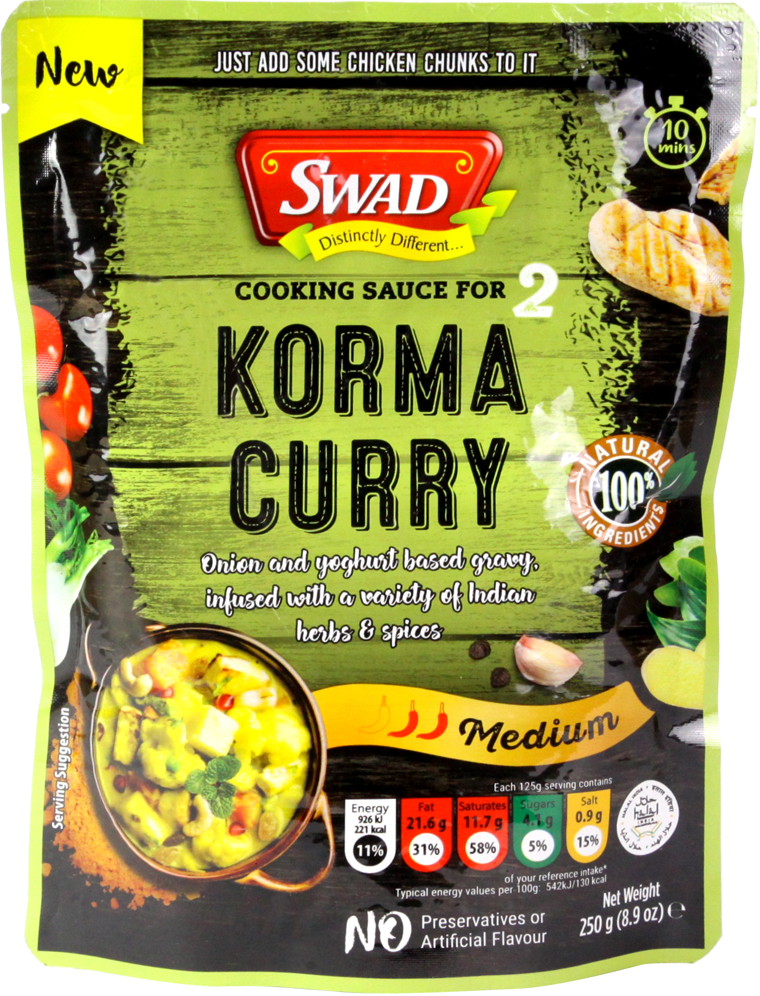 Swad Korma curry hotová omáčka