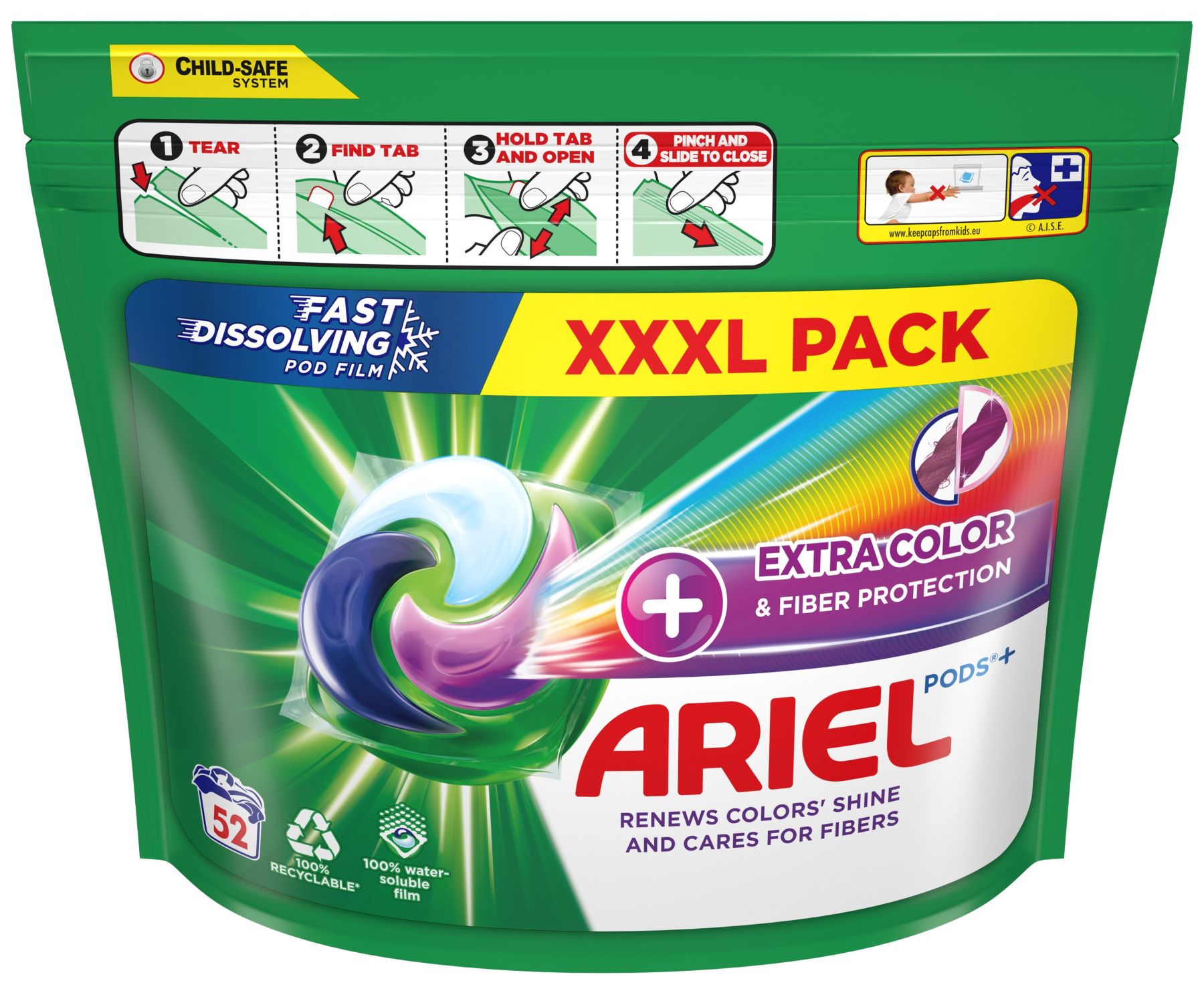 Ariel + Complete Care laundry capsules
