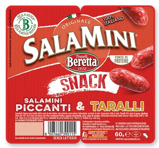 Fratelli Beretta Salamini Snack Piccanti & Taralli