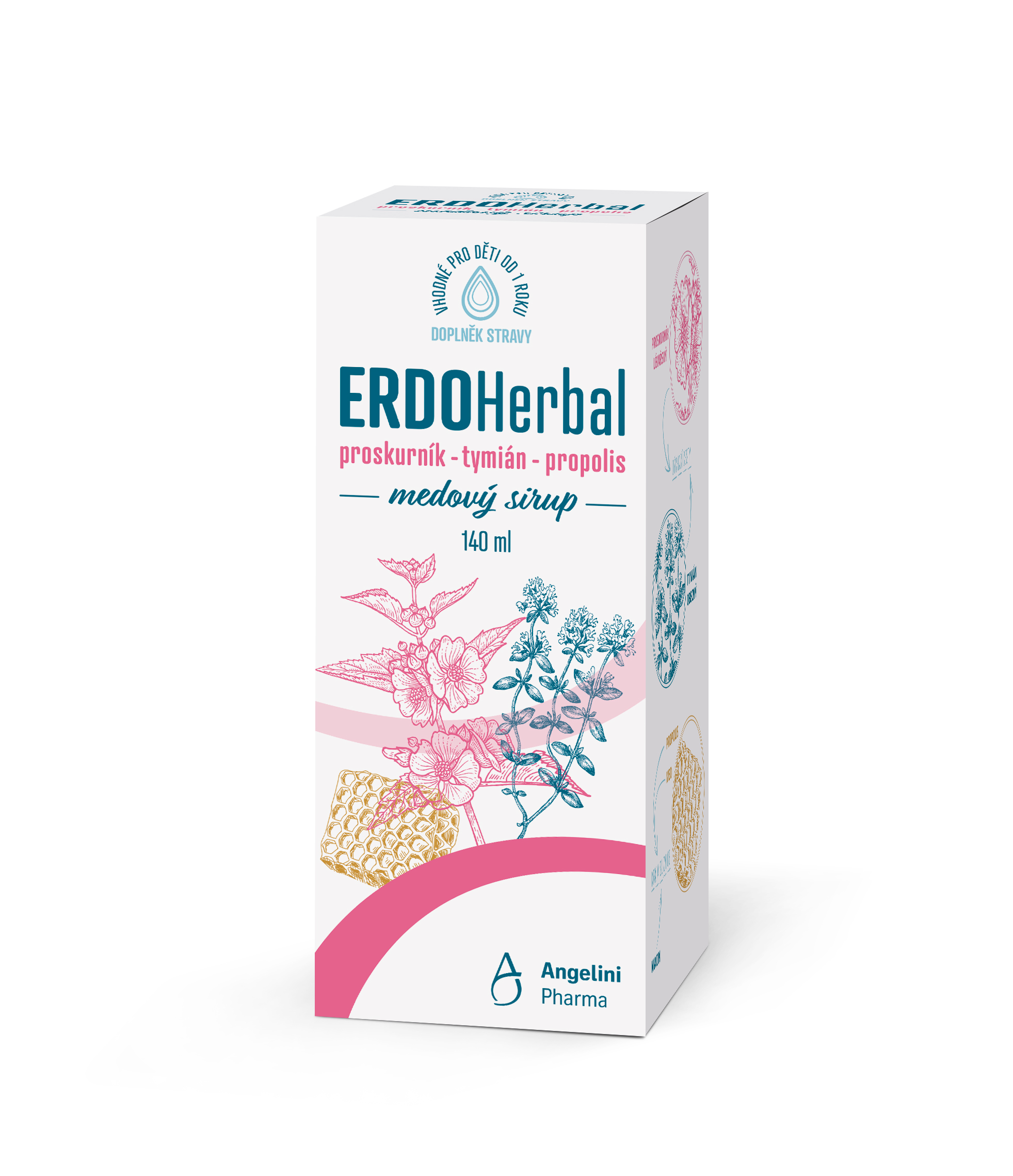 ERDOHerbal medový sirup 140ml