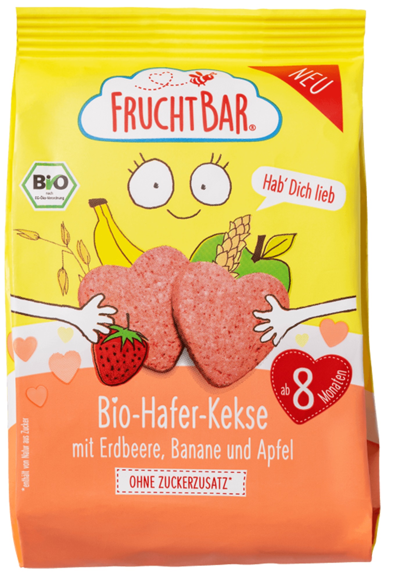 FruchtBar BIO Ovesné sušenky s ovocem