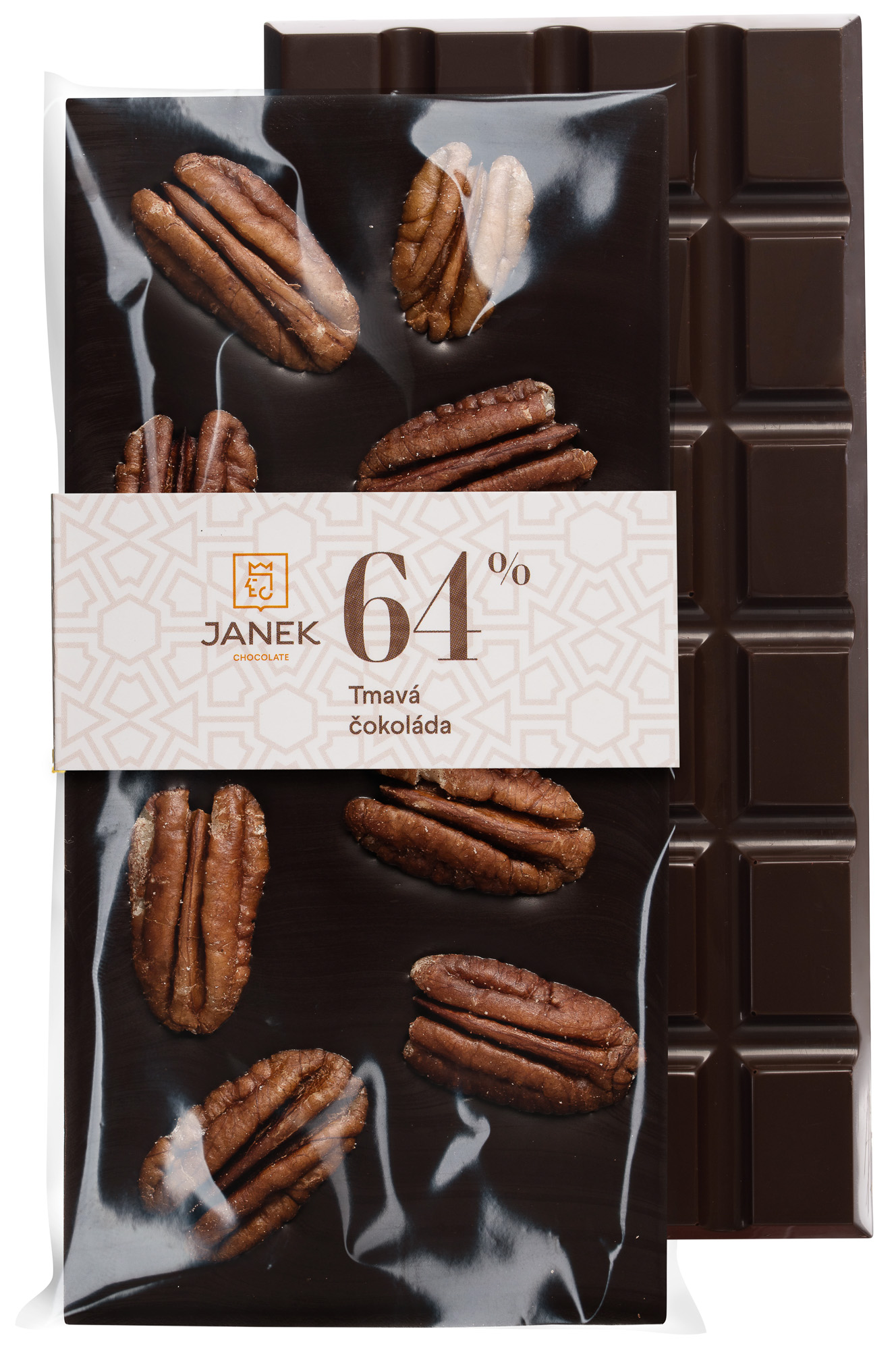 Čokoládovna Janek dark chocolate with pecans