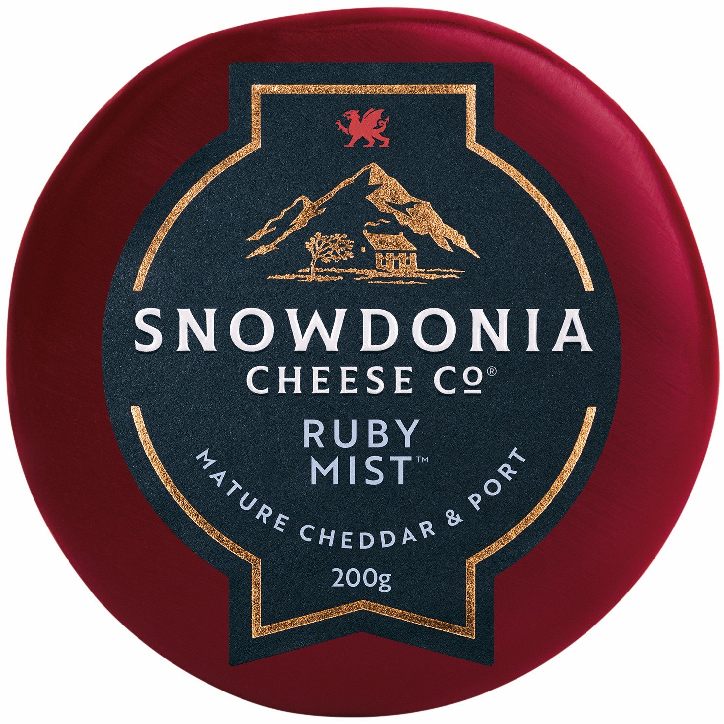 Snowdonia Cheddar ruby mist Mature Cheddar with Port and Brandy