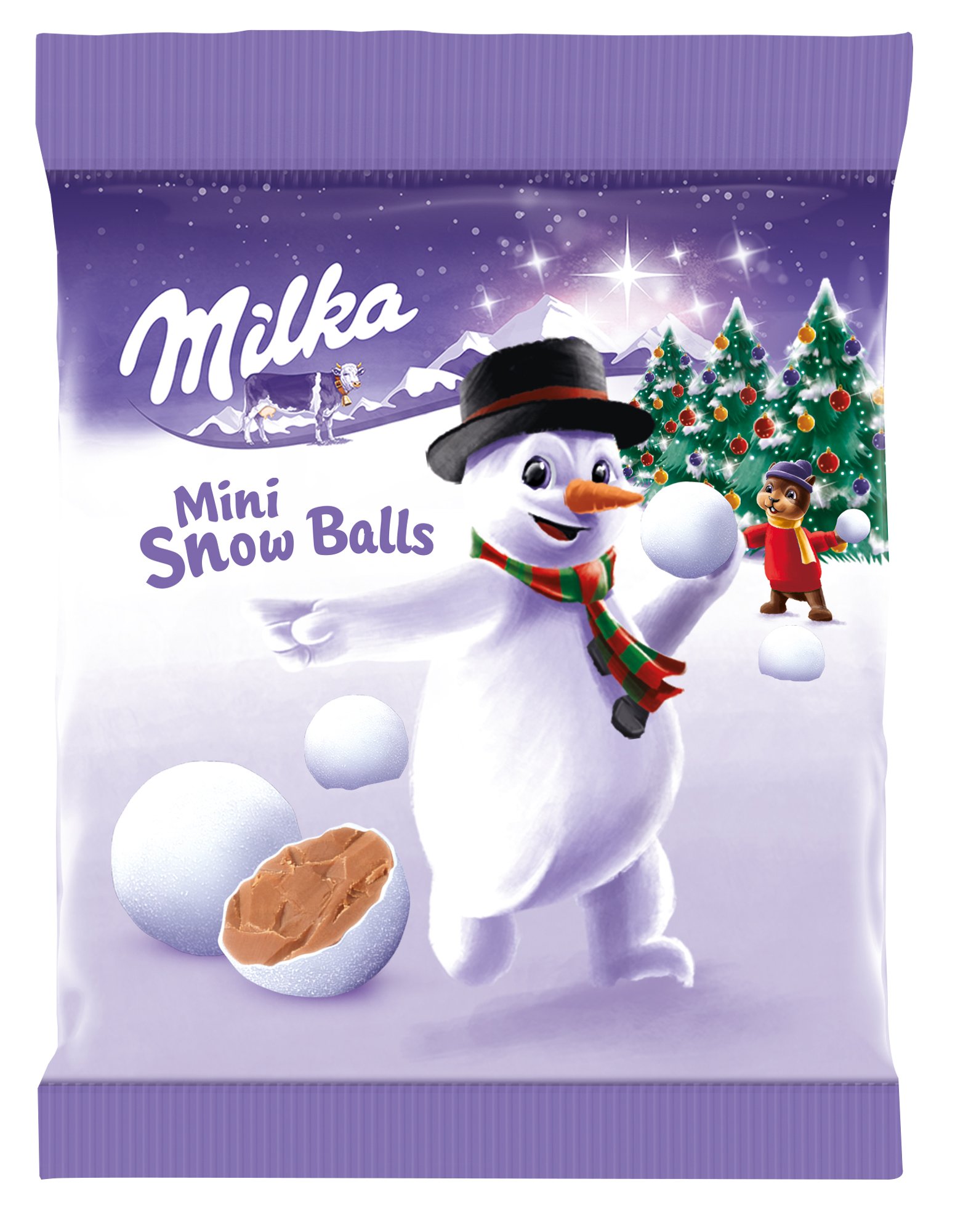 Milka Mini Snowballs čokoládové kuličky