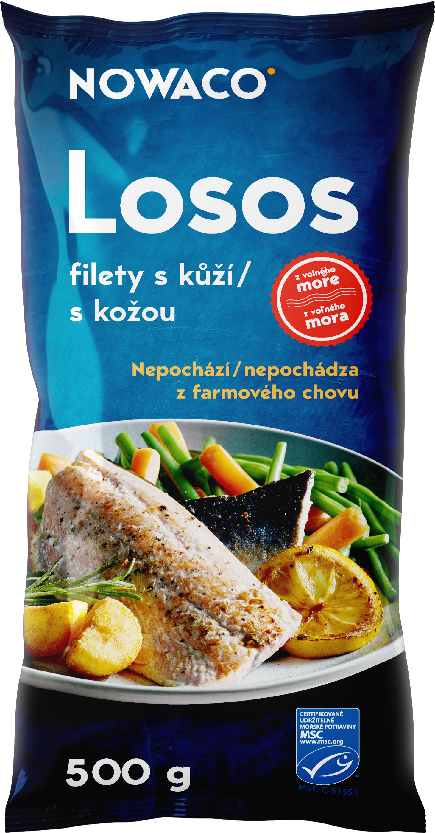 Nowaco MSC Losos gorbuša filet bez kostí