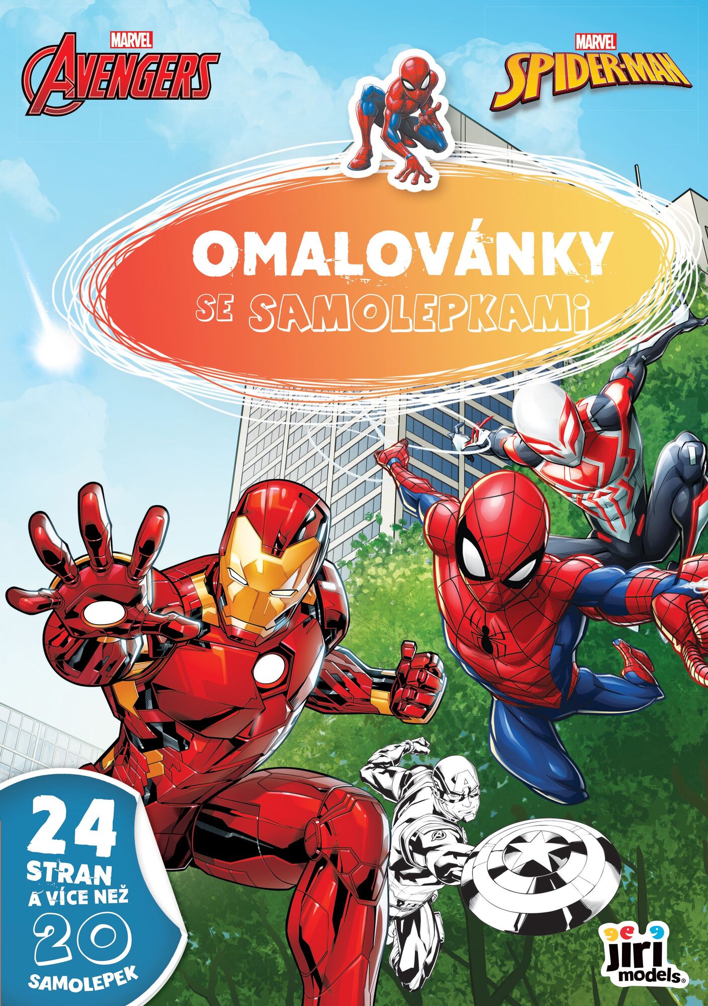 JIRI MODELS Omalovánky se samolepkami Marvel JIRI MODELS Omalovánky se samolepkami Marvel