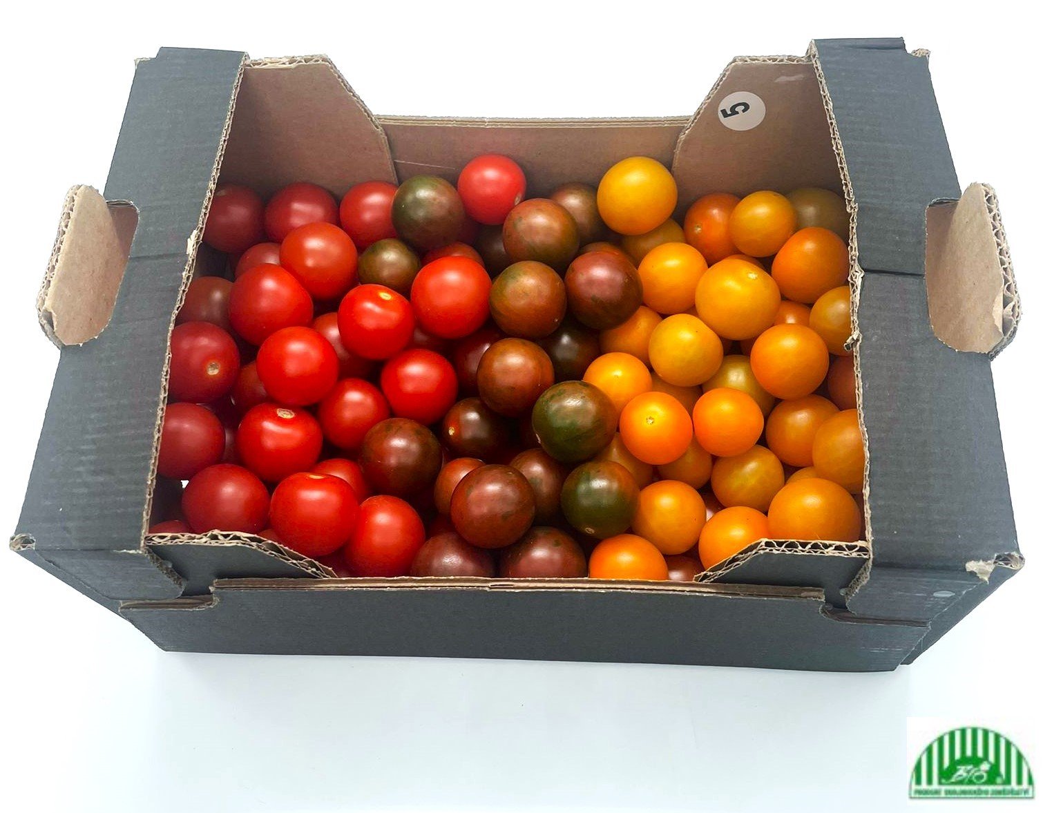 BIO Rajčata cherry divoký mix, bedýnka