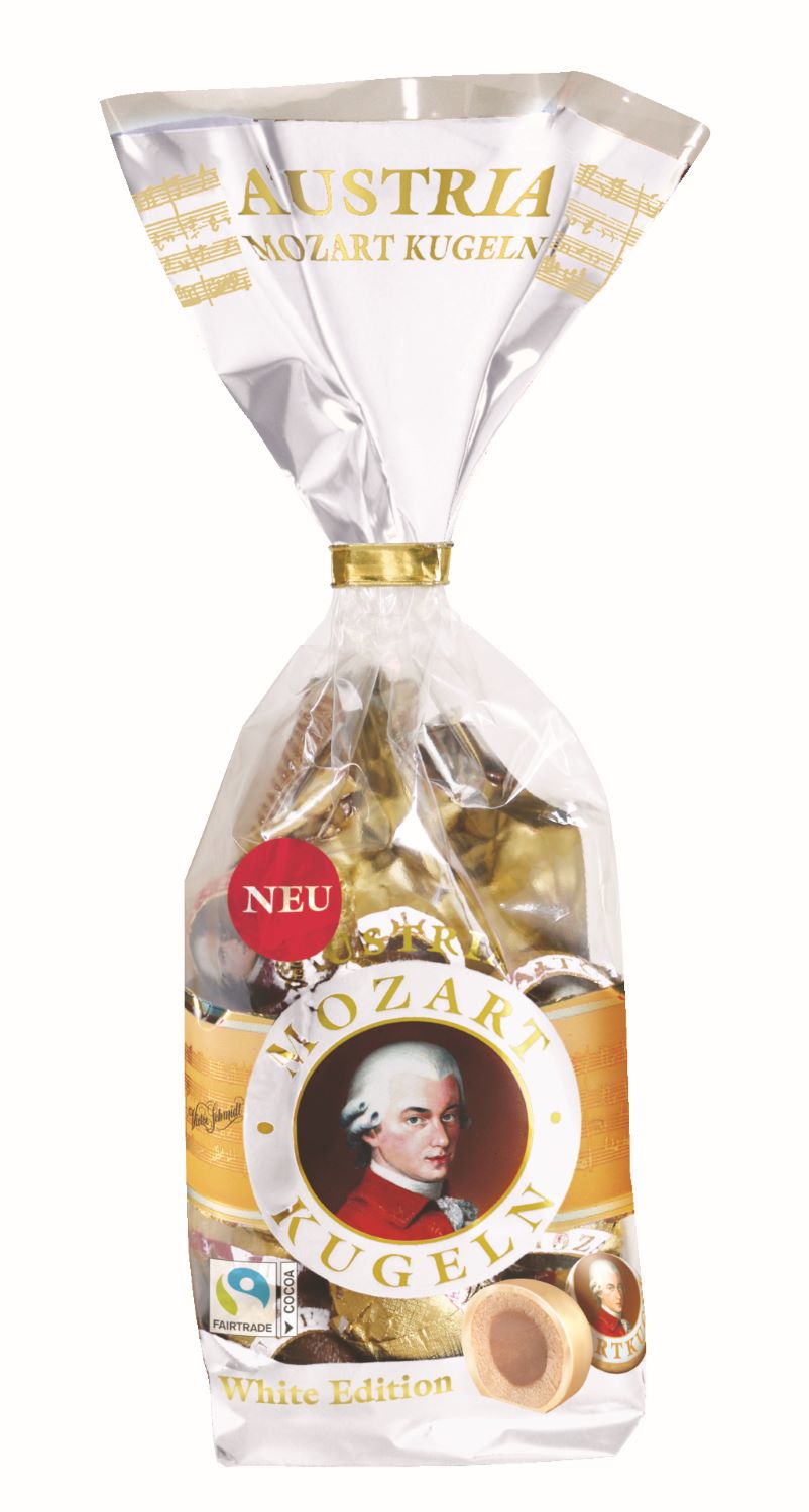 Victor Schmidt Mozartovy koule v bílé čokoládě