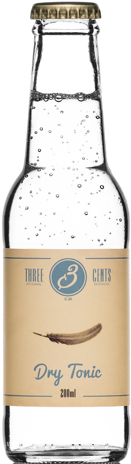 Three Cents Dry Tonic sklo