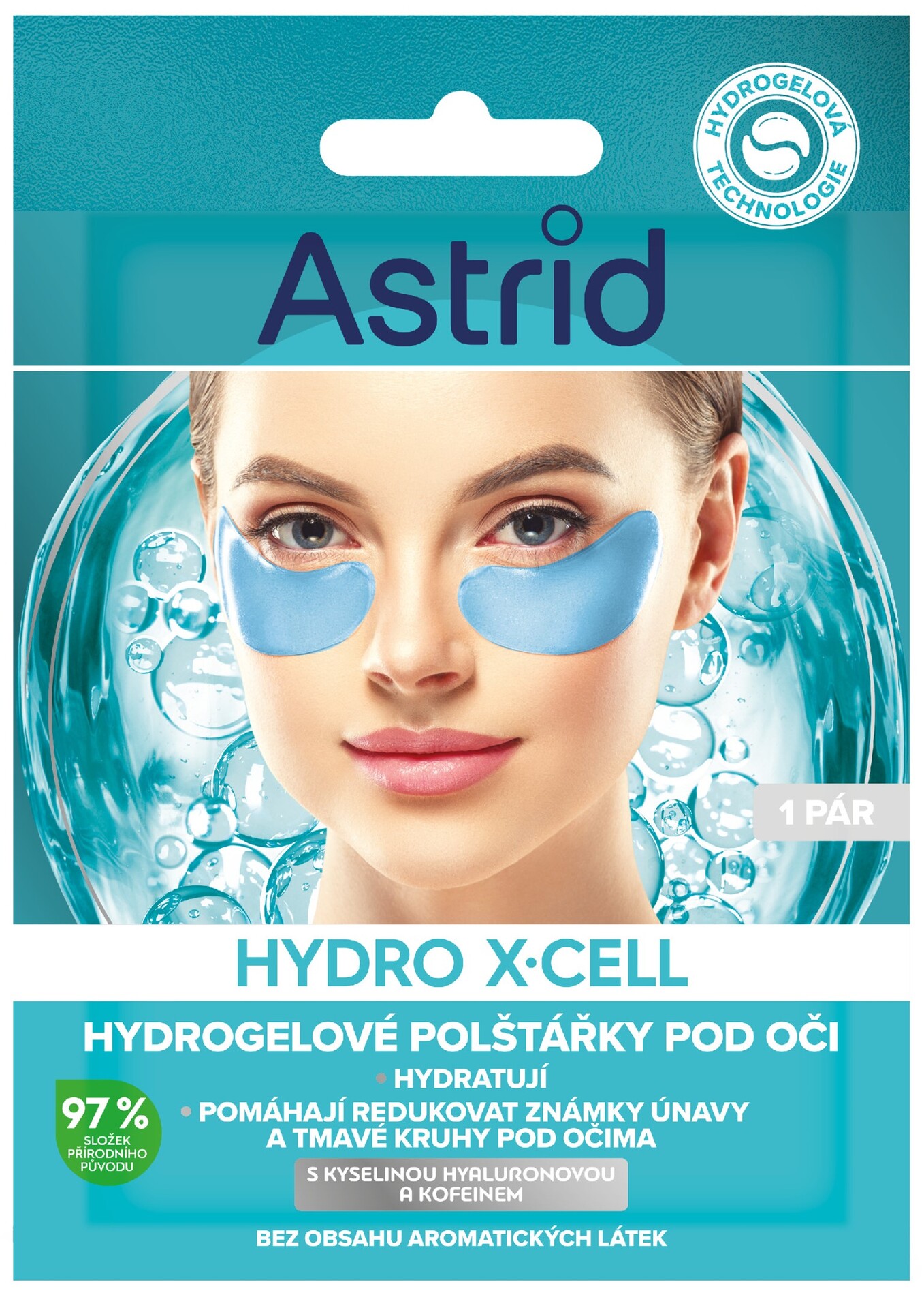 Astrid Hydro X–Cell hydrogelové polštářky pod oči