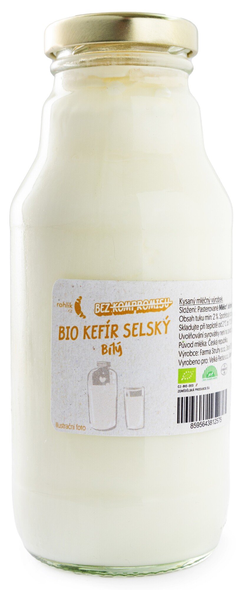 Rohlik.cz BIO Kefír selský bílý