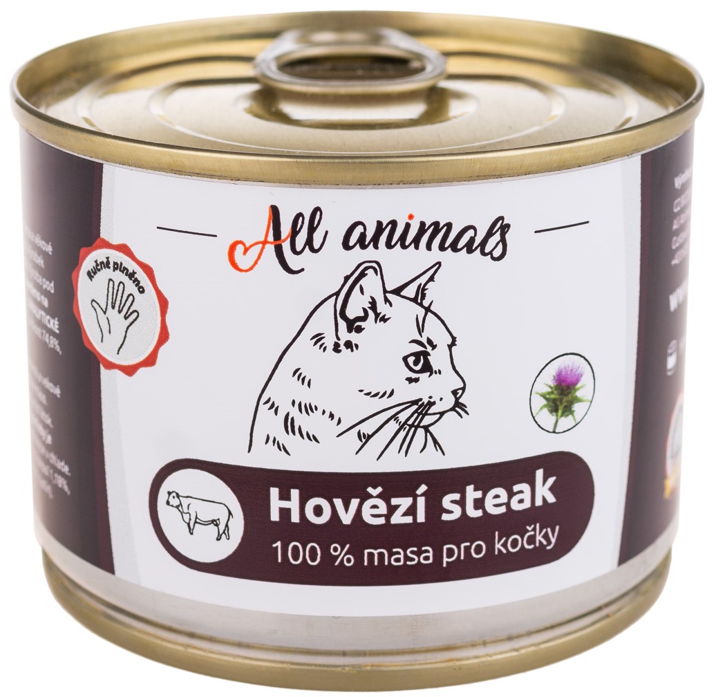 All Animals Hovězí steak pro kočky