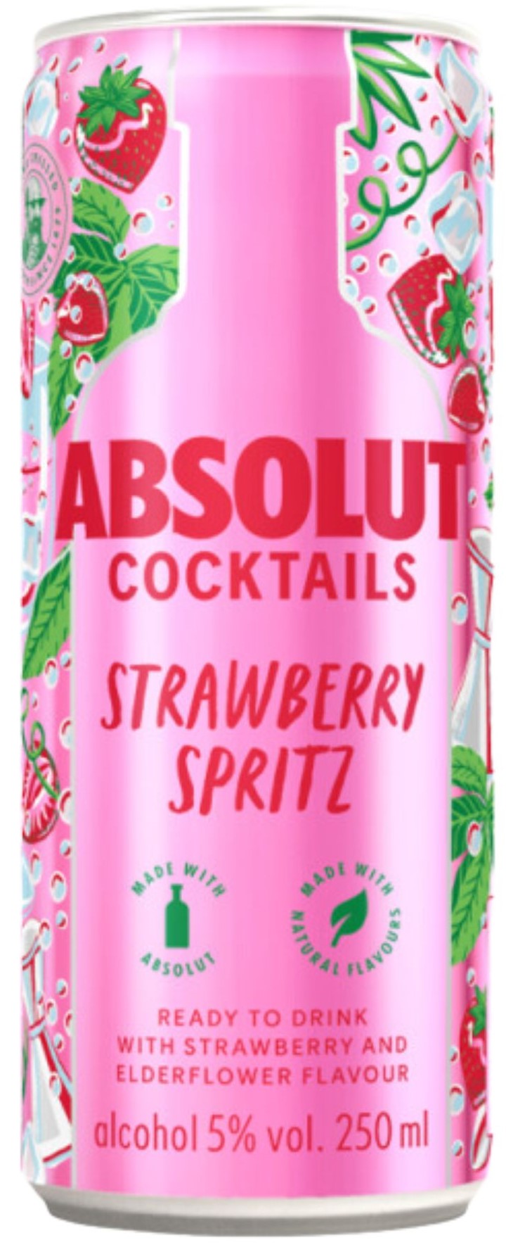 Absolut Cocktail Strawberry Spritz 5% plech