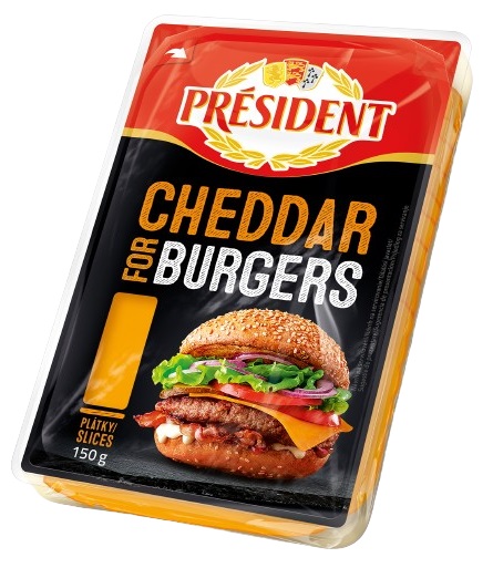 Président Cheddar plátky na burger Président Cheddar plátky na burger