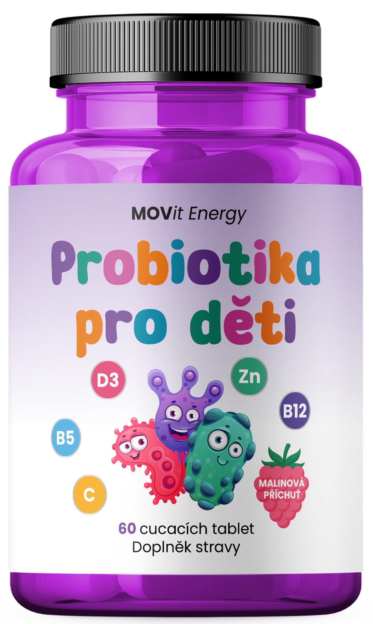 MOVit Probiotika pro děti, cucavých tbl. 60