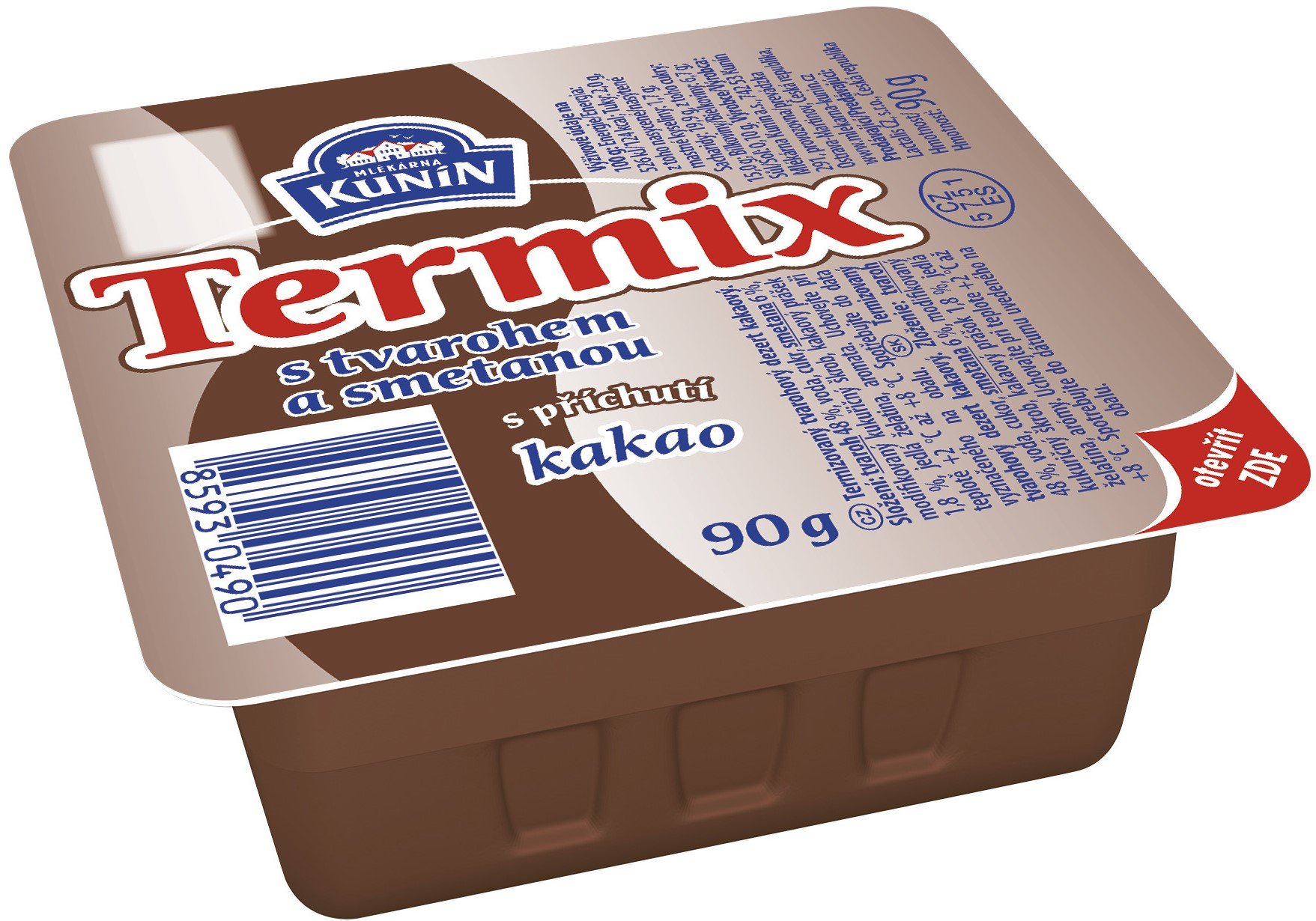 Mlékárna Kunín Termix s příchutí kakao